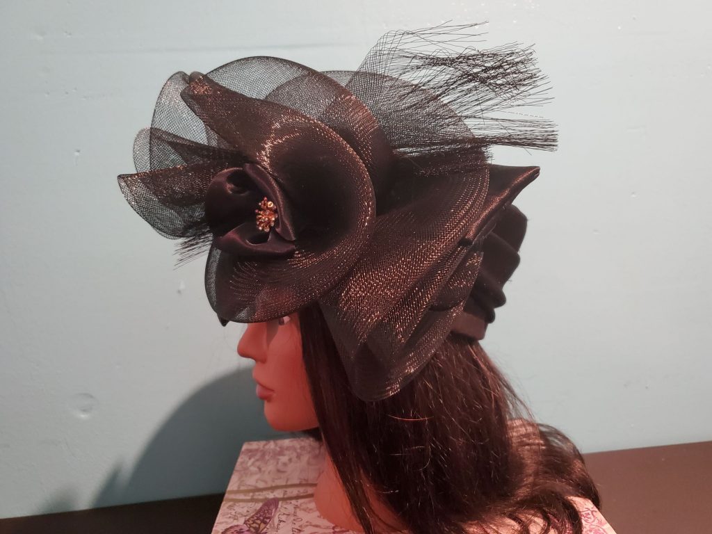 Fancy Black Hat – Many Hats From One – Layuna's Designs